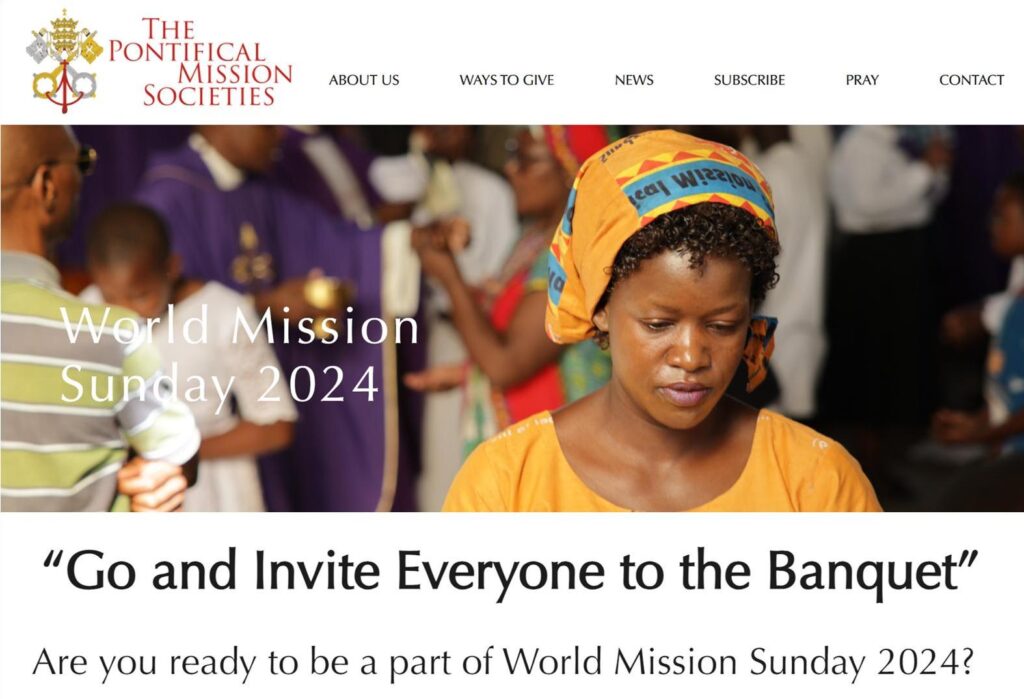 The Vatican Invites Everyone to Celebrate World Mission Sunday 2024 ...